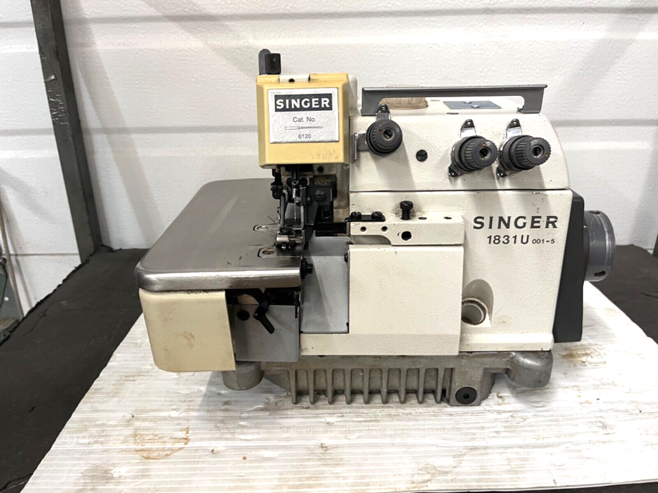 SINGER 1831U 001-5 3 THREAD SERGER HEAD ONLY INDUSTRIAL SEWING MACHINE ...