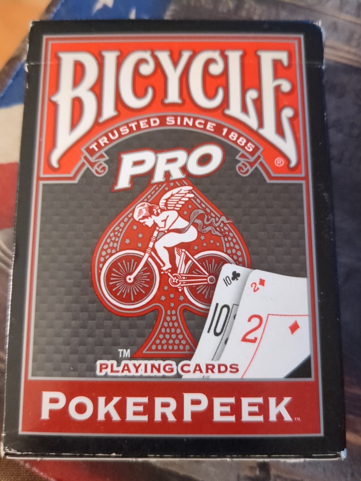1 Deck RED Bicycle Pro Poker Peek Playing Cards WPT WSOP PokerPeek ...
