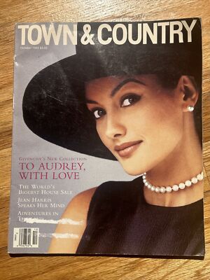 Vtg TOWN & COUNTRY MAGAZINE October 1993 Alison Moir /Tribute To Audrey ...