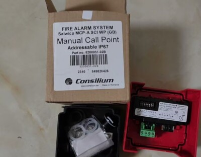 CONSILIUM 5200031-02B FIRE ALARM SYSTEM MANUAL CALL POINT NEW IN BOX ...