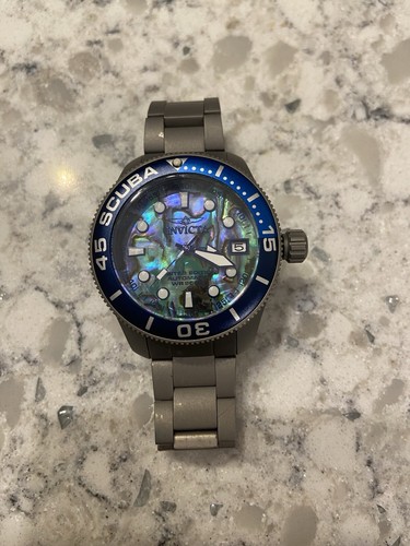Invicta Pro Diver Ti-22 Automatic Women's 38mm Titanium Abalone Dial ...