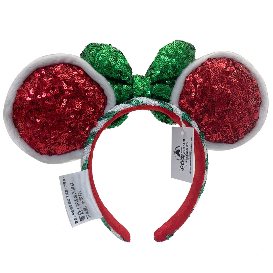 Wreath Bow Minnie Ears Disney Parks Christmas Holiday Mickey Mouse ...