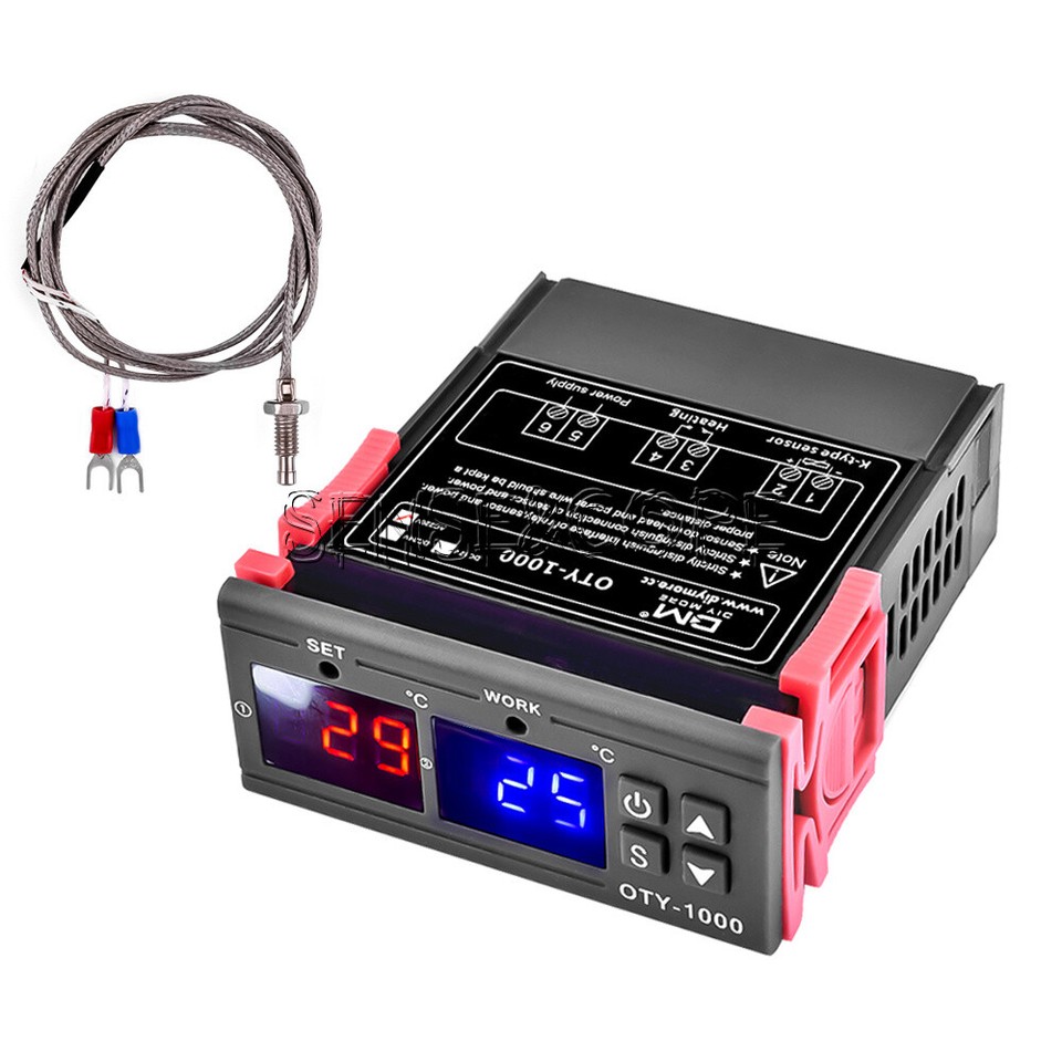 OTY-1000 Digital Temperature Controller K Type Thermocouple Thermostat ...