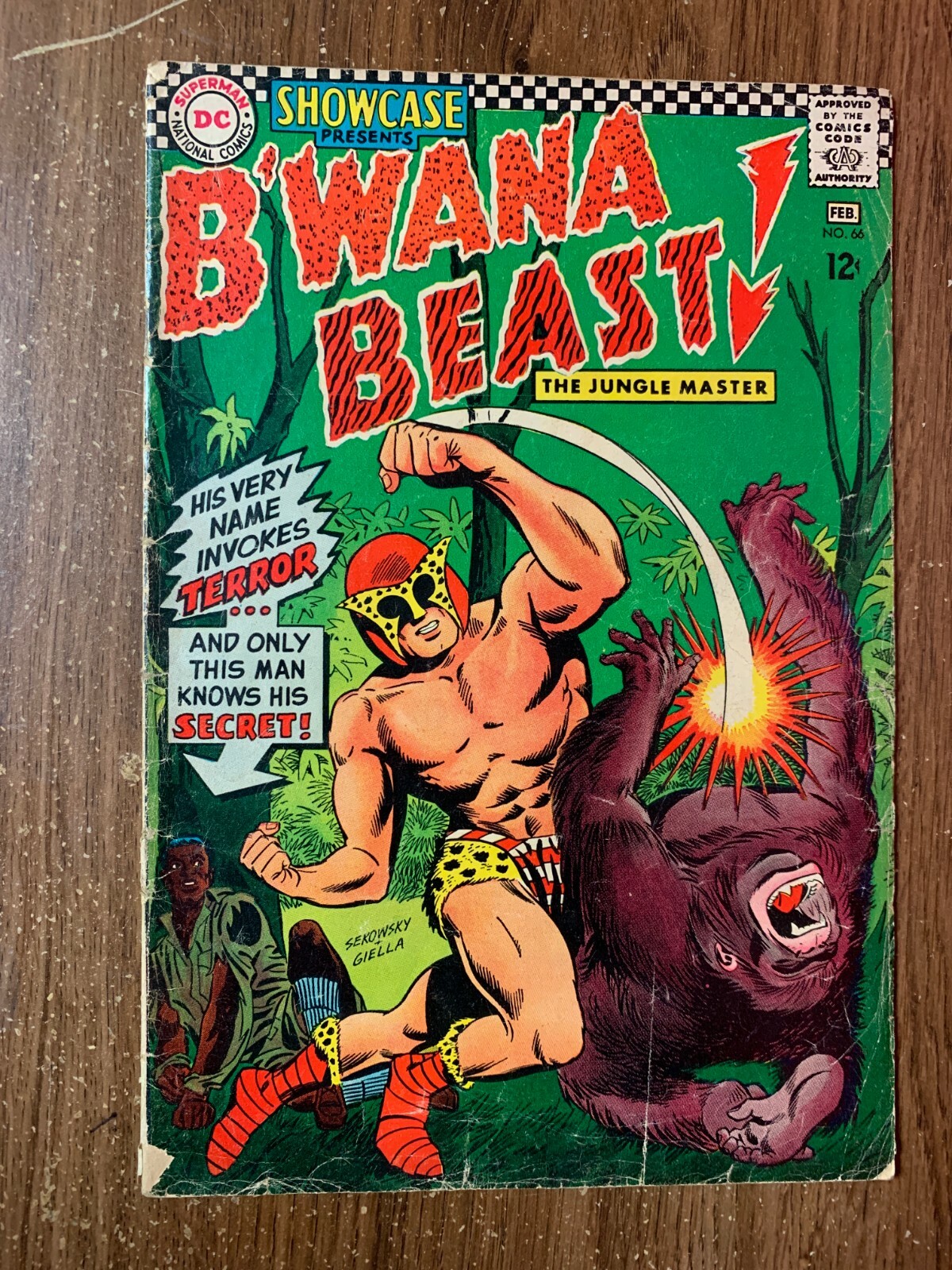 DC Showcase Presents B'Wana Beast The Jungle Master Comics Each Sold ...