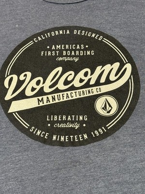 VOLCOM - Men's T-shirt SIZE L - LARGE - BLUE - VOLCOM MFG Co. | eBay