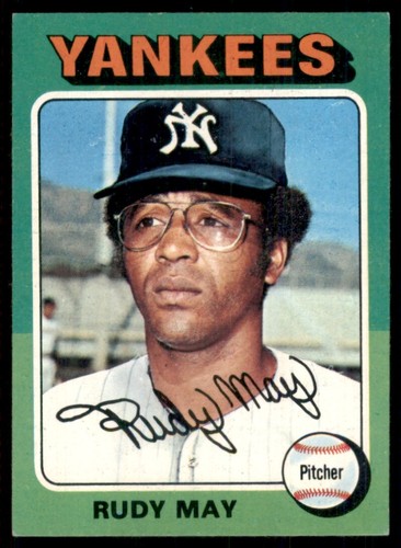 Rudy May 1975 Topps #321 New York Yankees 183393 Baseball Card | eBay
