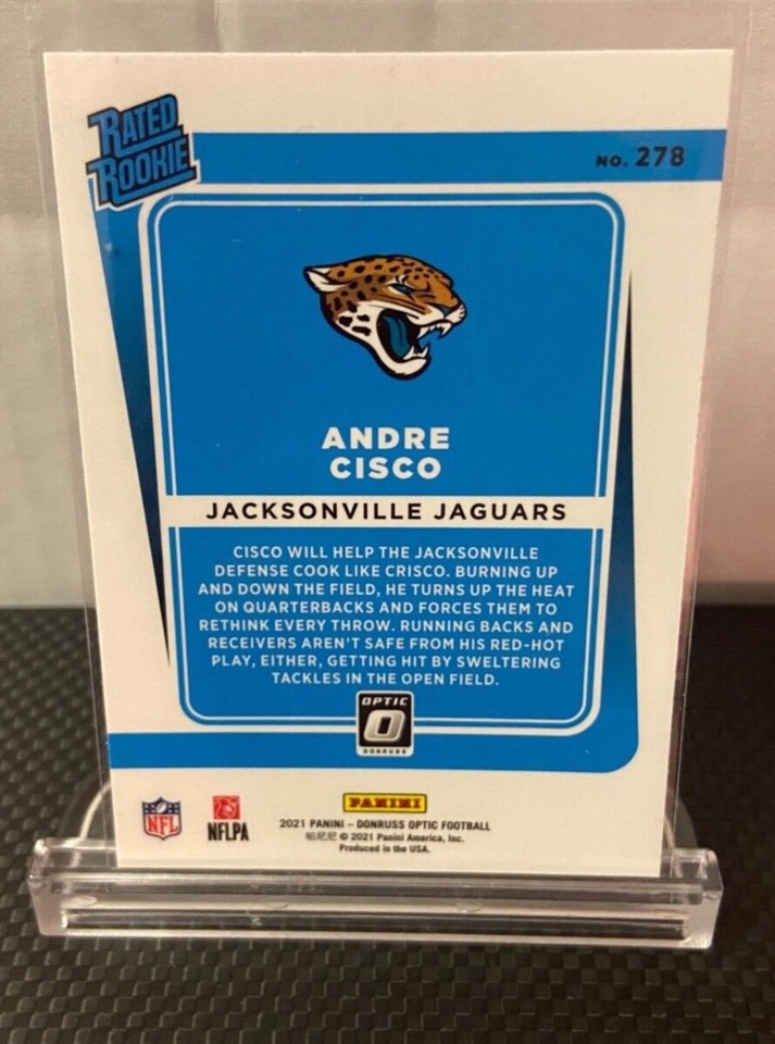 2021 Donruss Optic Andre Cisco Rated Rookie Jacksonville Jaguars No ...