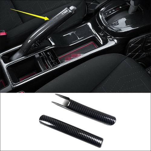 For 2014-2020 Honda Fit Jazz Carbon Fiber Handbrake Brake Handle Cover ...