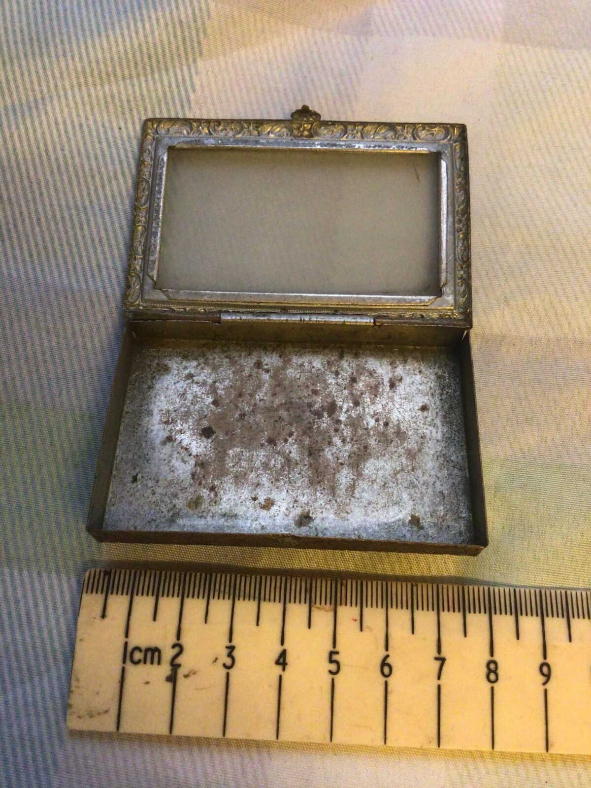 Antique Frosted Glass Calling Card Holder | eBay UK