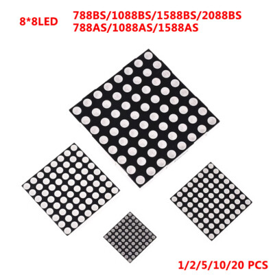 LDM-788AS/BS~2088BS Red 8x8 LED Dot Matrix Module Display Common Anode ...