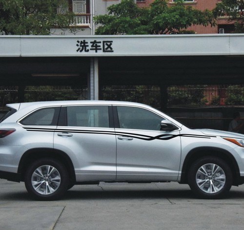 Car Sticker Racing Pinstripes 130'' Highlander RAV4 Vinyl Upper Door ...