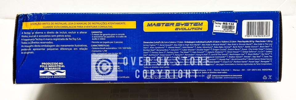Sega Master System Evolution - TEC TOY - SEGA Licensed - NEW | US ...