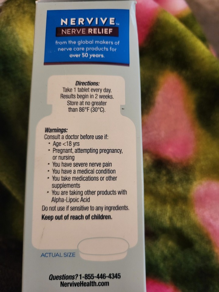 Nervive Nerve Relief - 30 Tablets Exp.10/2024 37000495802 | eBay