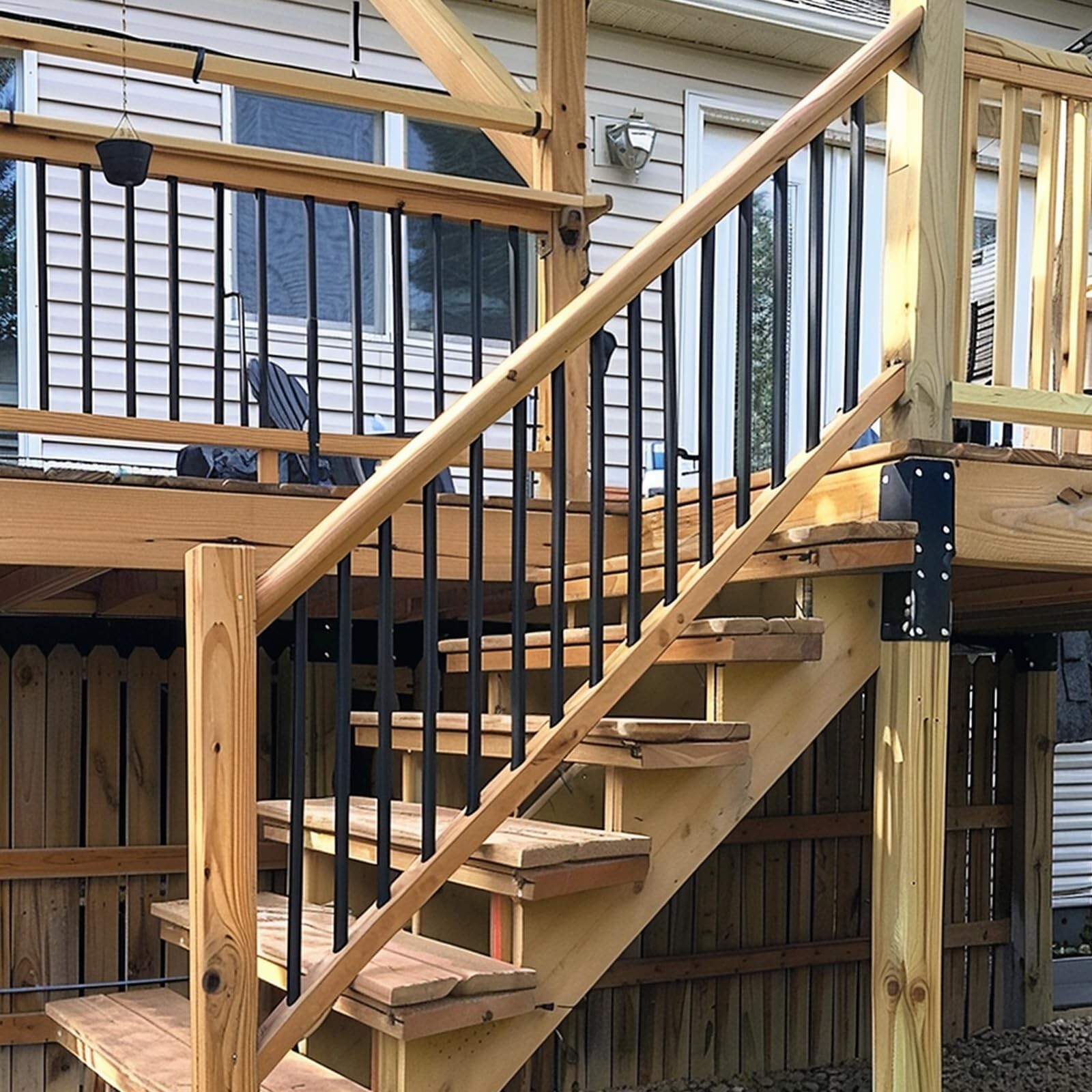 50-Pack 32"x3/4" Aluminum Deck Balusters Hollow Round Deck Railing ...