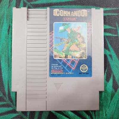 COMMANDO Nintendo Entertainment System NES Authentic 5 Screw Tested ...