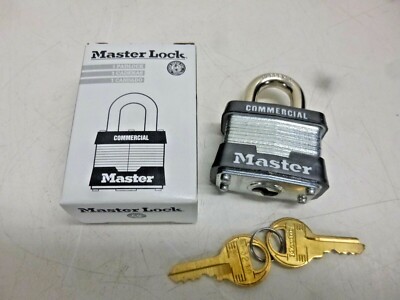 NEW MASTER LOCK Alike-Keyed Padlock, Open Shackle Type, 3/4" Shackle ...