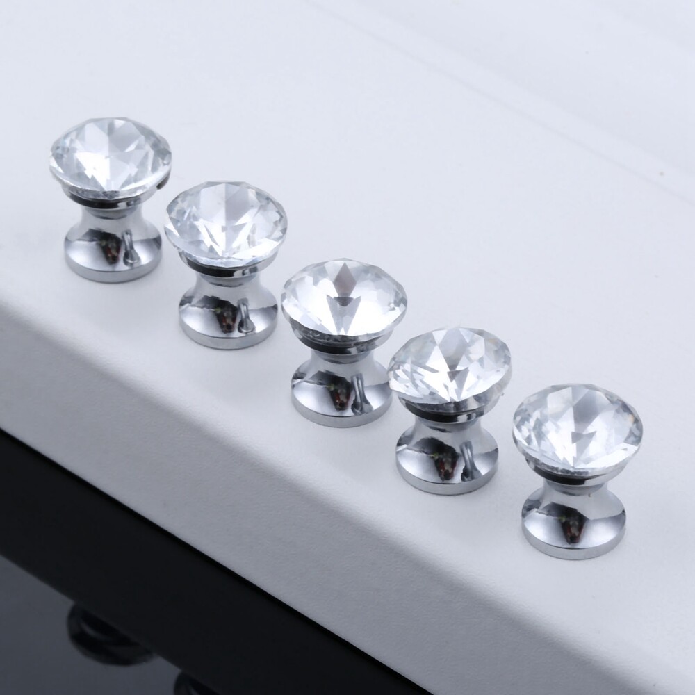Clear Diamond Shape Drawer Cabinet Handles Crystal Glass Handles Door ...
