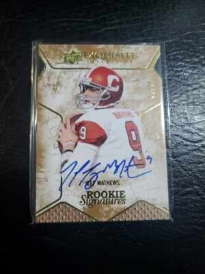 2014 Upper Deck Exquisite Collection Jeff Mathews #43/55 #110 AUTO | eBay