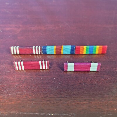 Genuine US Military WWII Meritorious Service and Good Conduct Ribbons ...