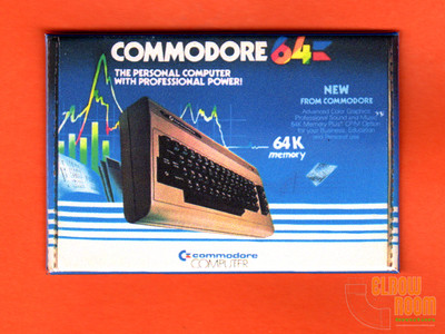Commodore 64 2x3" fridge/locker magnet box art CBM C64 | eBay