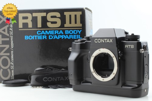 [Almost Unused in Box] Contax RTS III Body Black SLR 35mm Film Camera ...