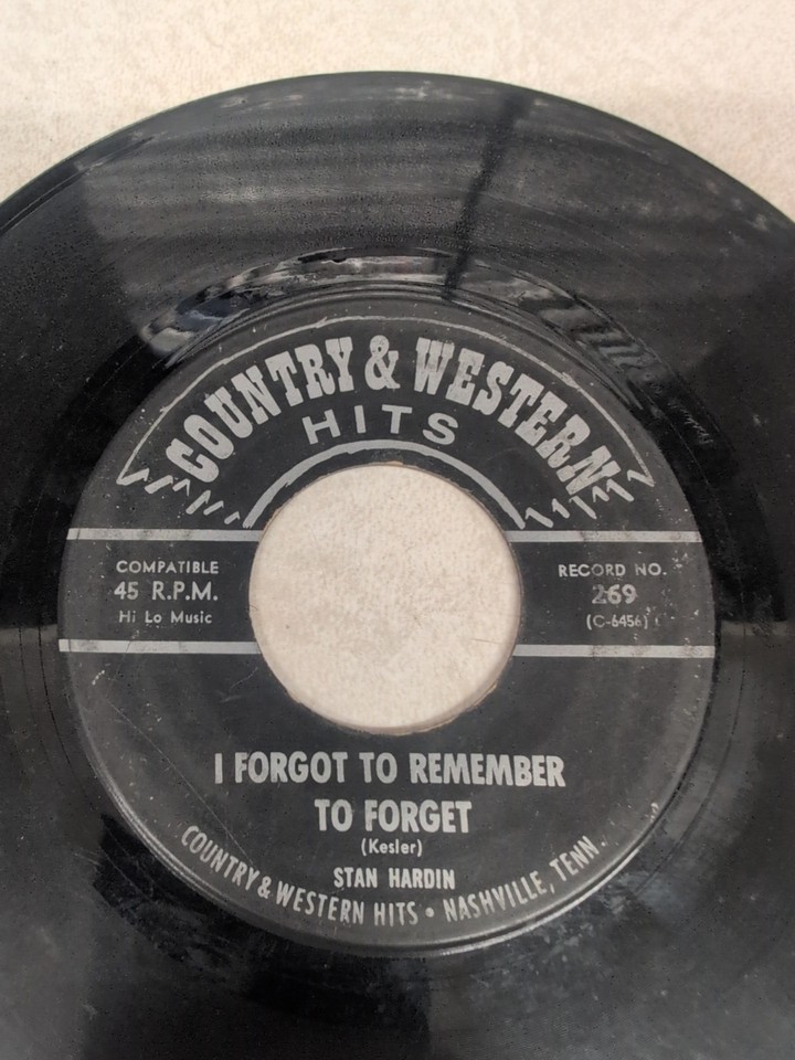 Johnny Singer - Dang Me / Stan Hardin I Forgot To Remember To Forget ...