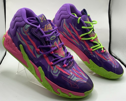 PUMA MB Basketball Melo Ball MB 03 Toxic Purple 378916 01 Men’s Size 12 ...