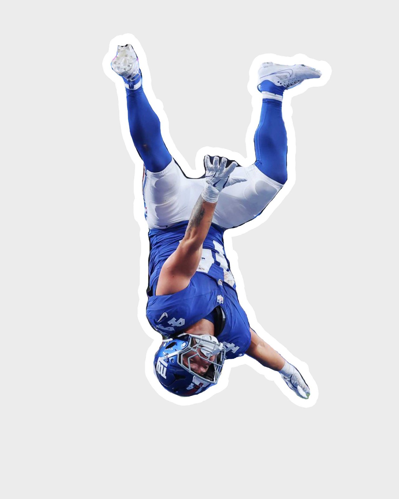 Cam Skattebo backflip Funny Sticker decal new york 4" Glossy jump ...