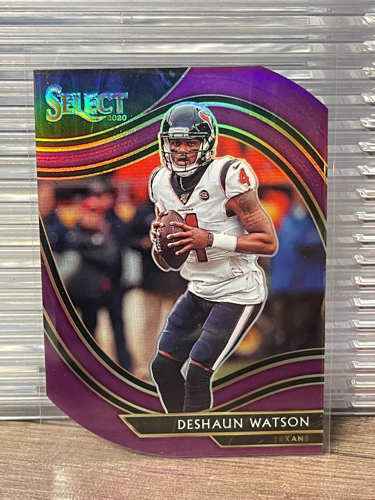 2020 Panini NFL Select Field Level Purple Die-Cut Prizm Deshaun Watson ...