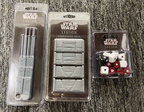 Star Wars Legion Dice Barricades Movement Tolls & Range Pack Lot of 3 ...
