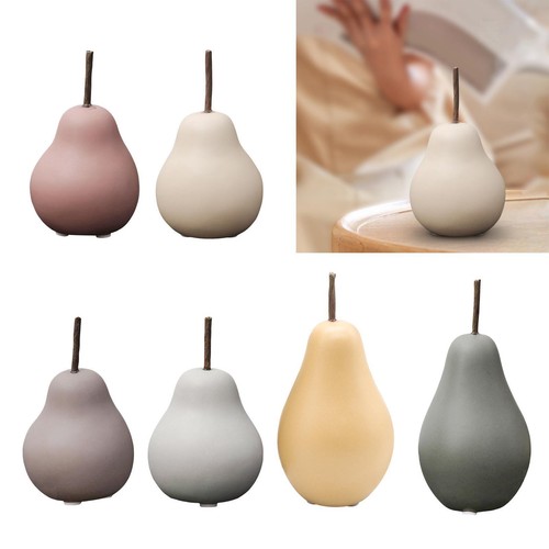 Modern Simple Ceramic Pear Figurine Decorative Fruit Sculpture Ornament ...