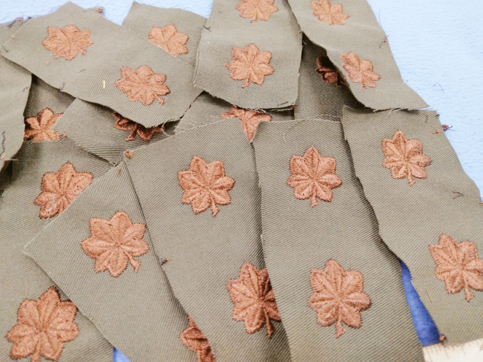 LOT OF 20 PAIRS - U.S MILITARY MAJOR SUBDUED Badge Sew-On PATCHES - NEW ...