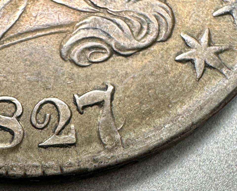 1827/6 CAPPED BUST HALF DOLLAR NICE DETAIL KEY TYPE COIN #7690 | eBay