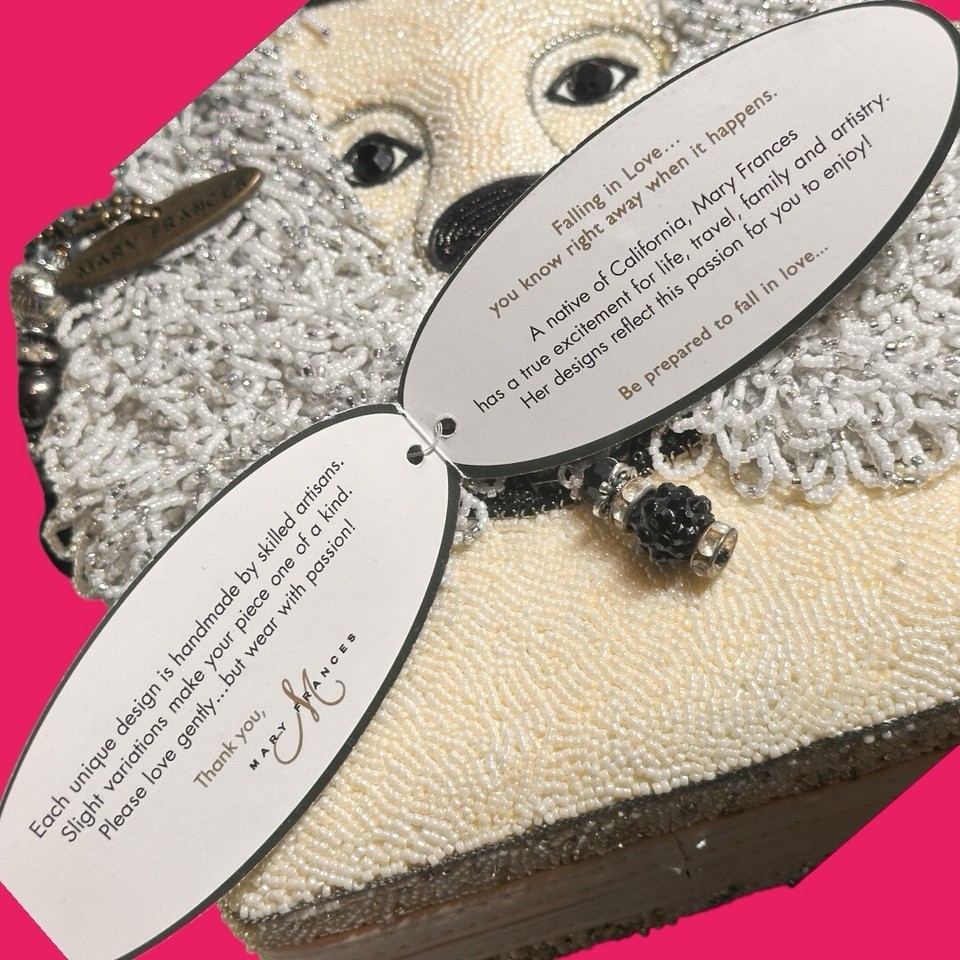 Mary Frances FIFI (14-765) Poodle Beaded Bag (NWT) | eBay