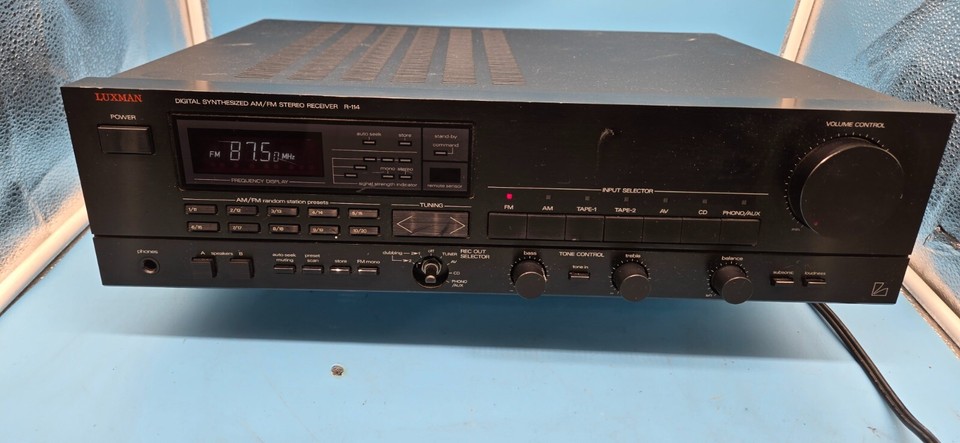 Luxman R-114 Vintage Stereo Receiver No Remote - Tested! | eBay