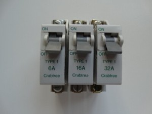 Crabtree SB6000 6A 16A 32A Type 1 MCB Circuit Breaker BS3871 M6 | eBay