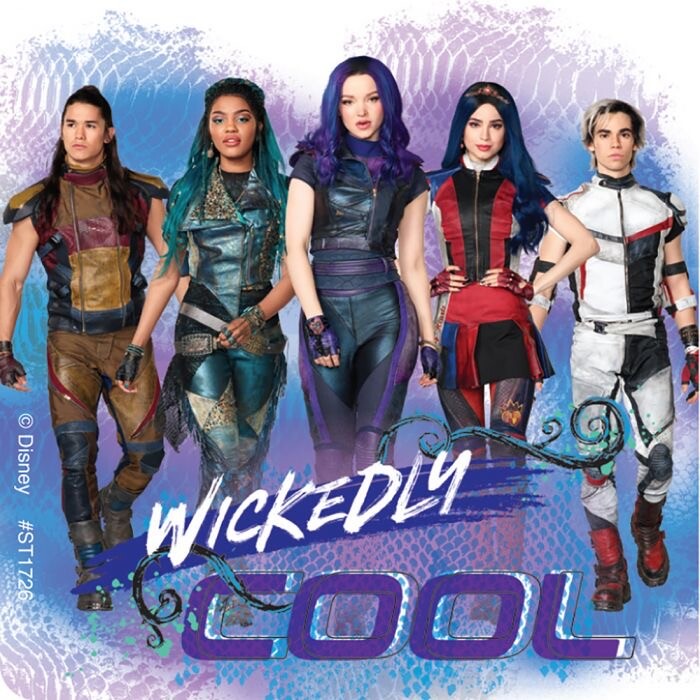 Disney Descendants Stickers x 5 - Birthday Party Favours - Mal Carlos ...