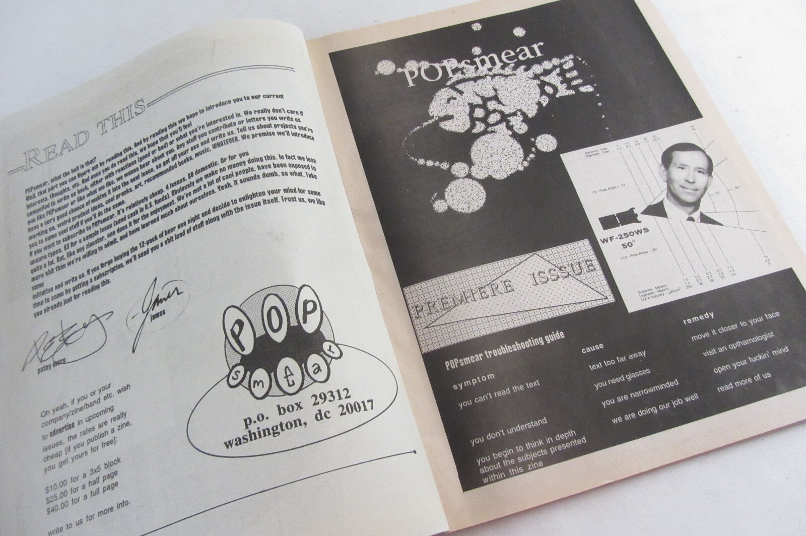 POP SMEAR Magazine 1995 PREMIER ISSUE - Velocity Girl, US3, Colorfast ...
