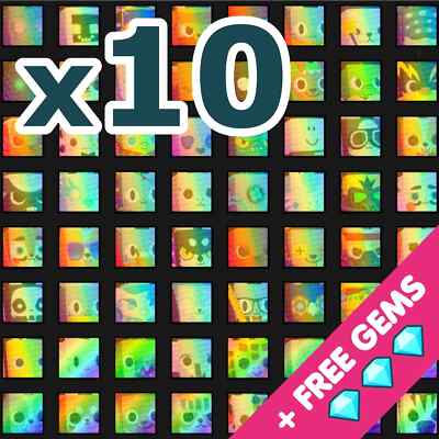 10X Random PS99 RAINBOW Huge pets || With 10 million bonus gems | eBay