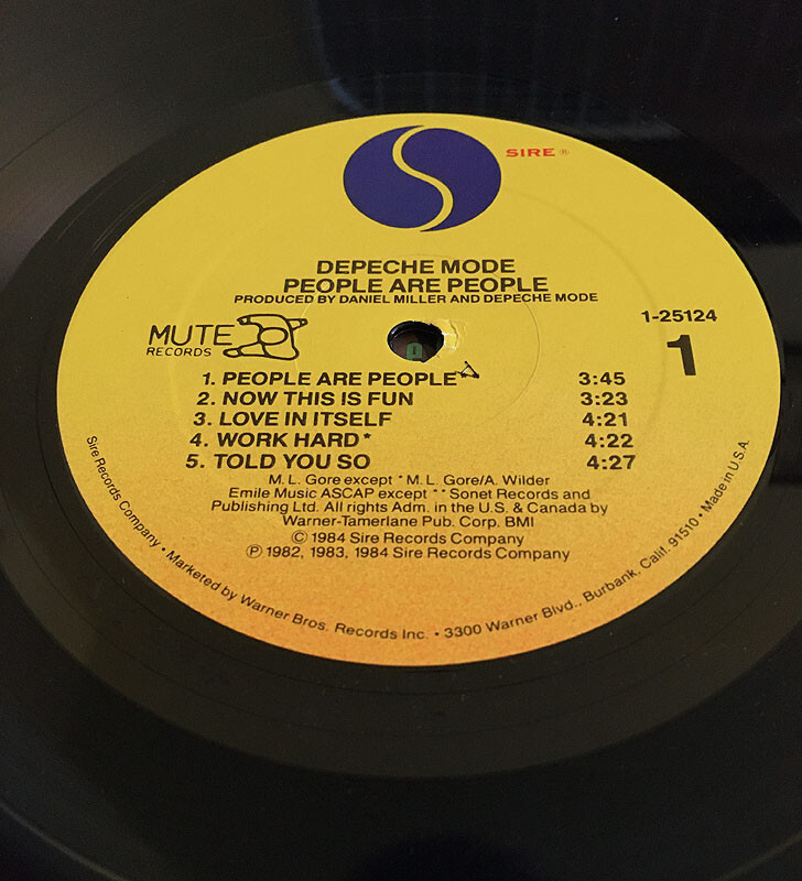 Depeche Mode Violator People Are People Catching Up With Vinyl Record ...