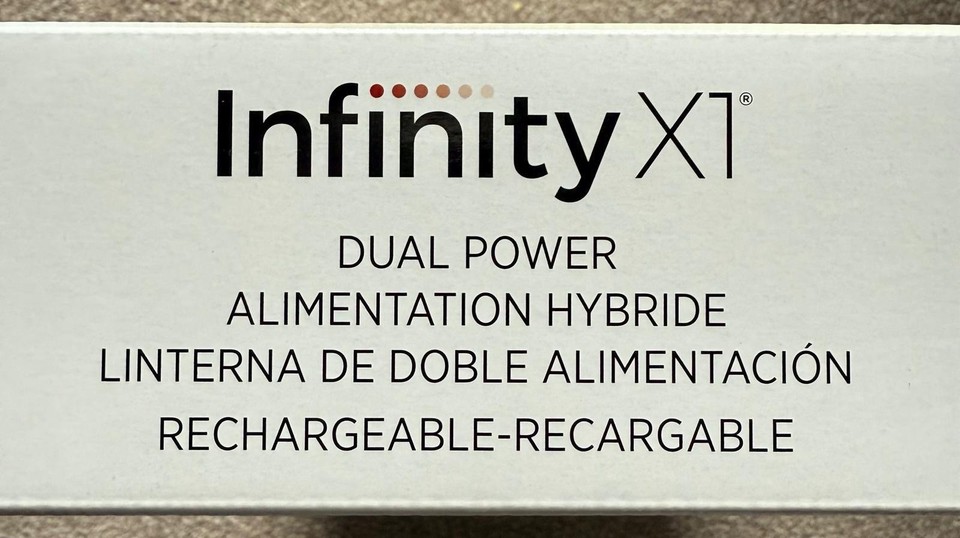 Infinity X1 Rechargeable Dual Power Flashlight 7000 Lumen Torch Brand ...