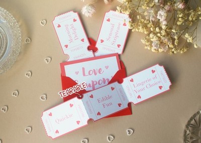 Explicit Rude Love Coupons, Valentine's Day, Customisable ...