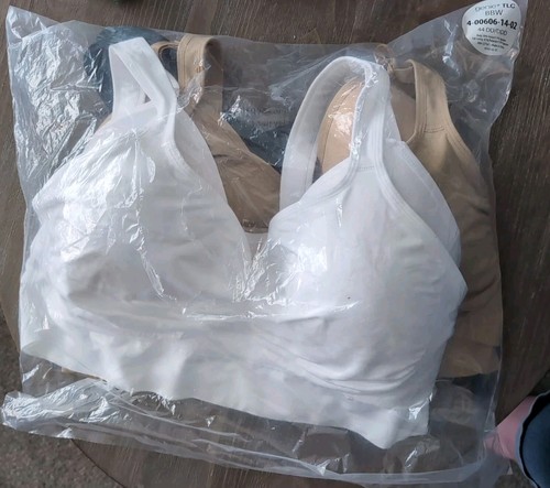 NEW Genie Bra TLC Wireless Bra - 44 DD/ DDD Adjustable Seamless Bra 3 ...