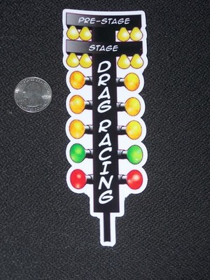 Drag Racing Christmas Tree - Sticker NHRA Drag Racing NASCAR Hot Rod | eBay