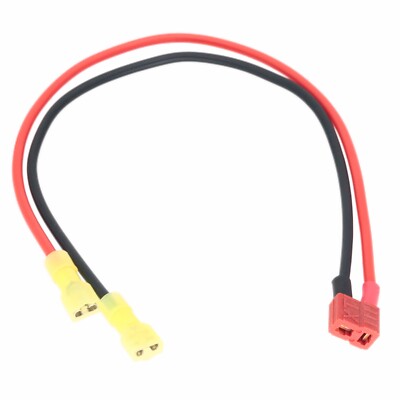 F2 6.35mm 0.25" Spade Quick Terminal to T-plug Deans Jack Battery ...