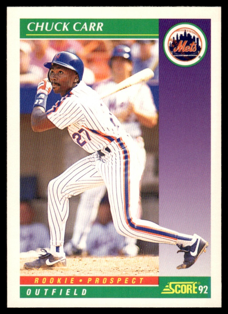 1992 Score #857 Chuck Carr New York Mets | eBay