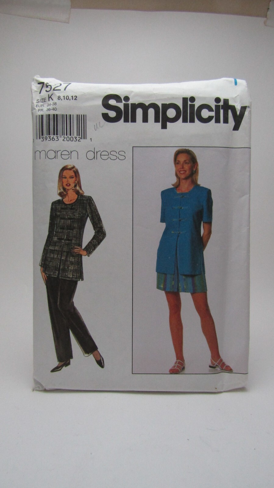 7527 Simplicity Sewing Pattern Maren Dress Misses' Top,Pants,Shorts SZS ...