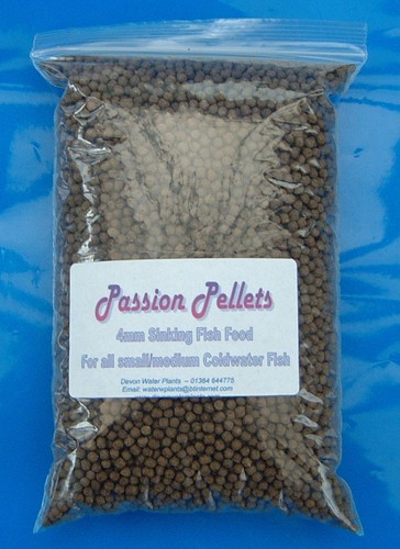 1kg of 4mm Sinking Pond Fish Food "Passion Pellets" Sturgeon Tench Carp ...