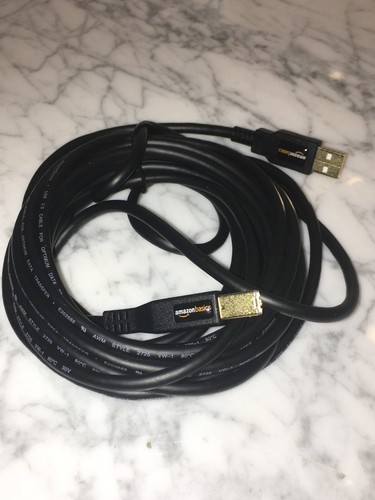 AmazonBasics USB 2.0 Extension Cable 2-Pack - A-Male to A-Female 3.3 ...