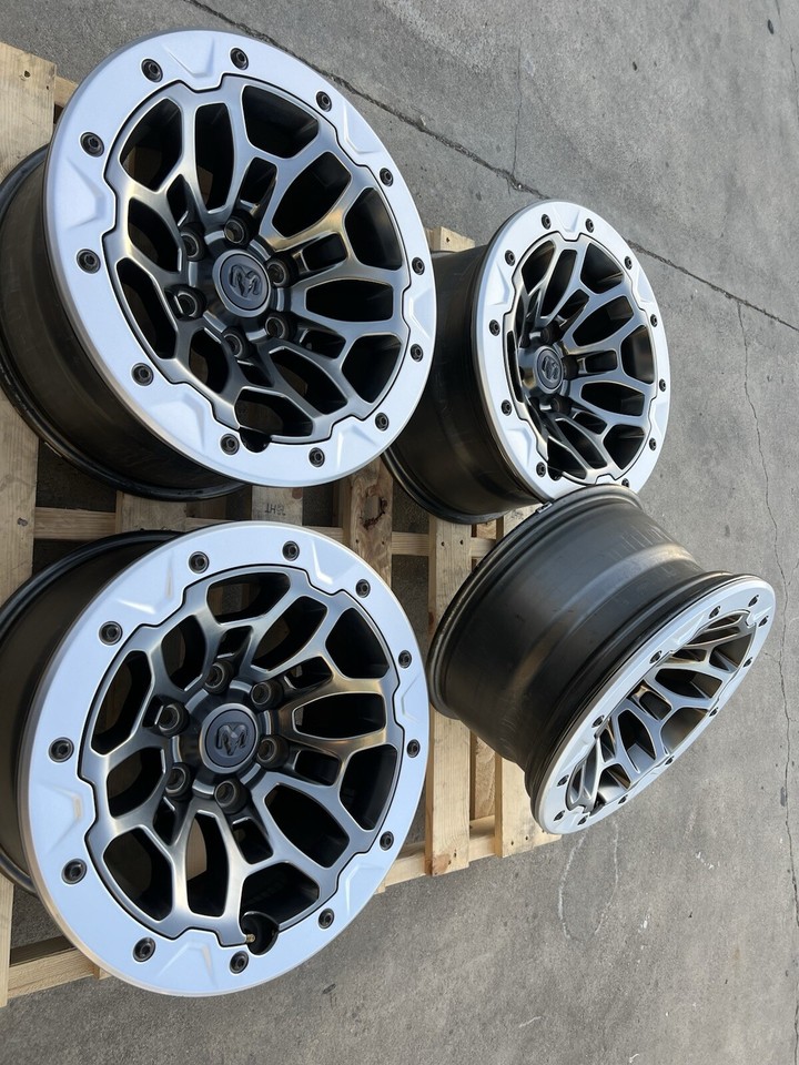 18" Ram TRX Beadlock Bead Lock Wheels Rims Factory Original Stock OEM ...